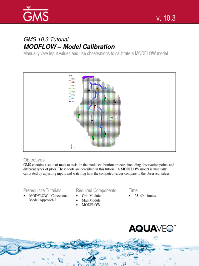 MODFLOW ModelCalibration | PDF | Groundwater | Environmental Engineering