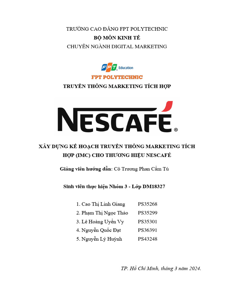 Asm Imc - Nhóm 3 - Final 18 04 | PDF