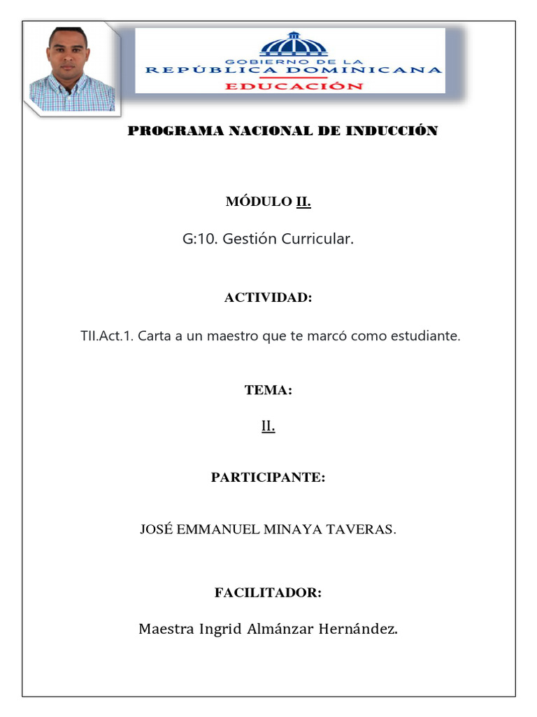 TII Act 1 Minaya | PDF