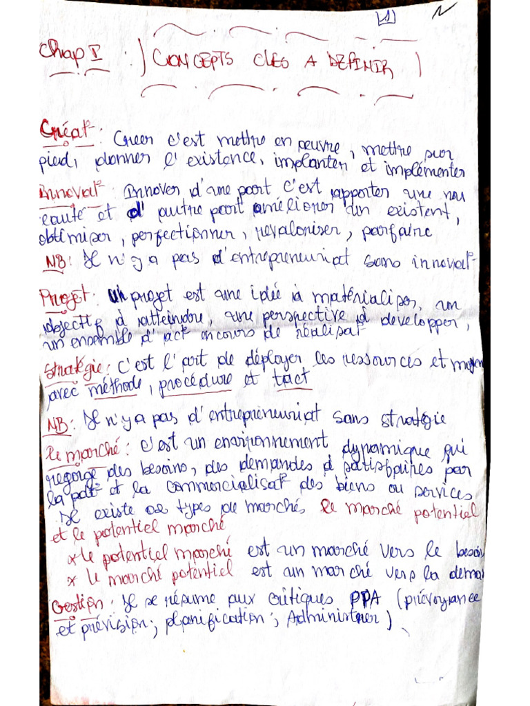 Cours entrepreneuriat | PDF