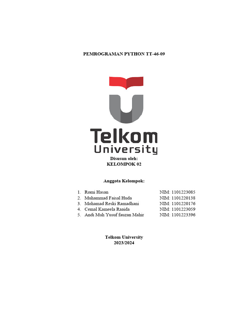Project UAS - Python - TT-46-09 - Kelompok - 02 | PDF