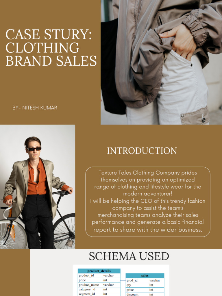 Clothing Brand Sales Case Study Analysis | PDF | Business | Finance ...