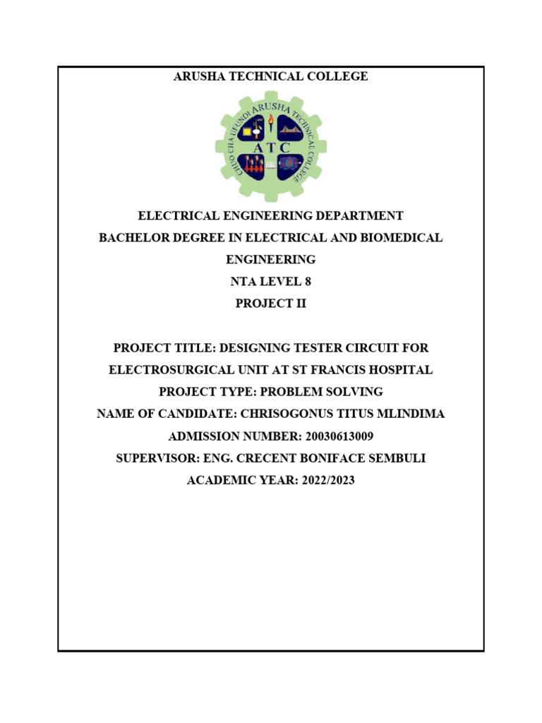 Final project | PDF | Power Supply | Microcontroller
