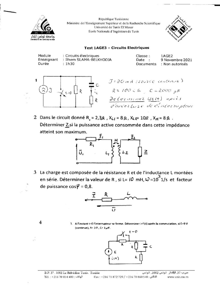 Circuits electriques | PDF