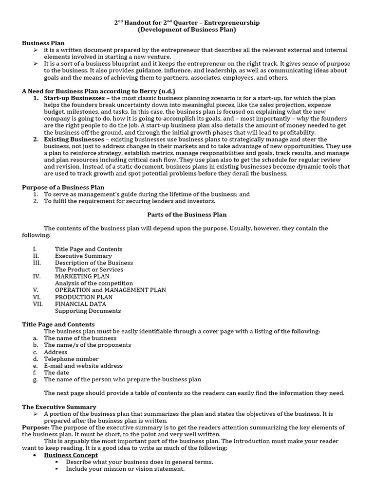 Entrep. 2nd Quarter Handout 2 | PDF | Market Segmentation | Balance Sheet