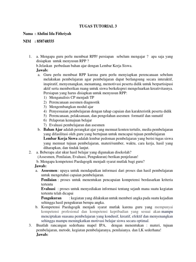 TT3 - Ahdini Ida Fithriyah - 858748555 | PDF