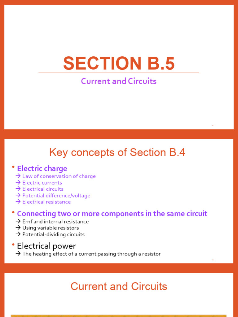 IB Section B5 Presentation | Download Free PDF | Voltage | Resistor