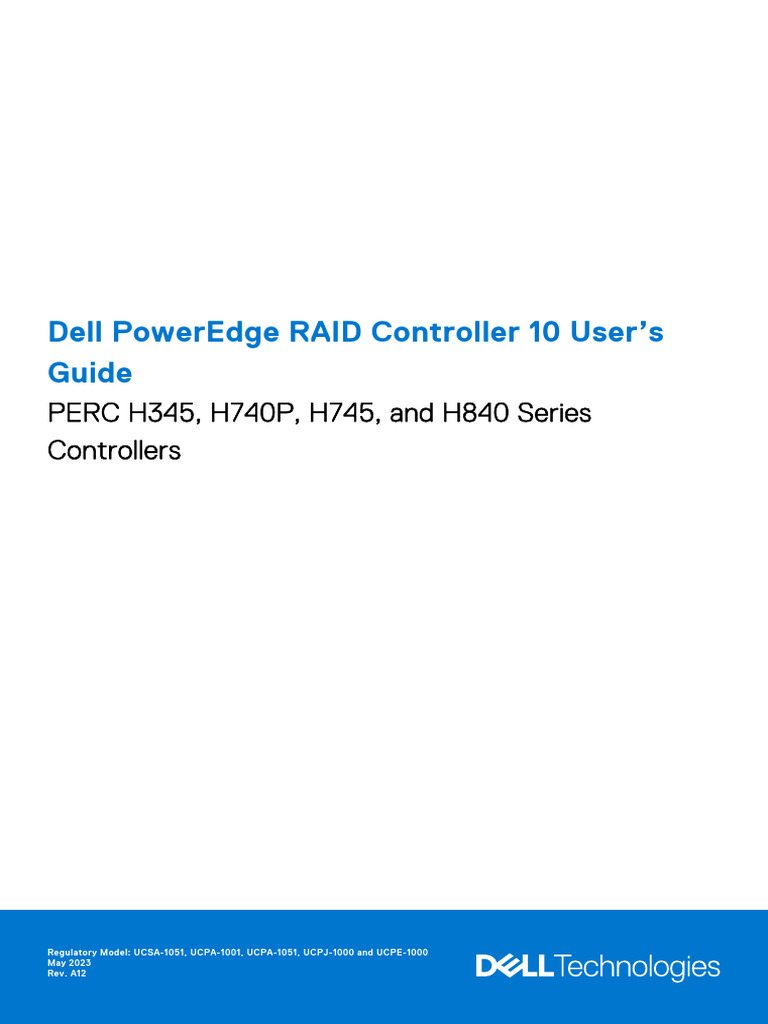 perc10-ug | PDF | Hard Disk Drive | Solid State Drive