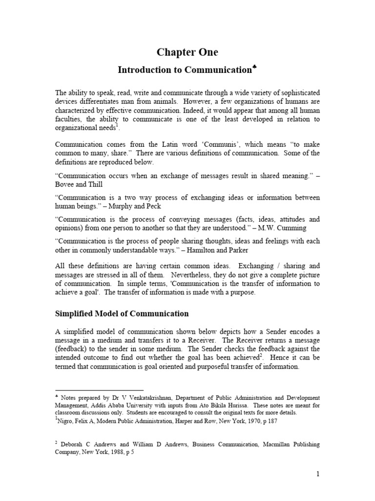 PUBLIC Communication - Teacher's Ch.1 | PDF | Communication | System