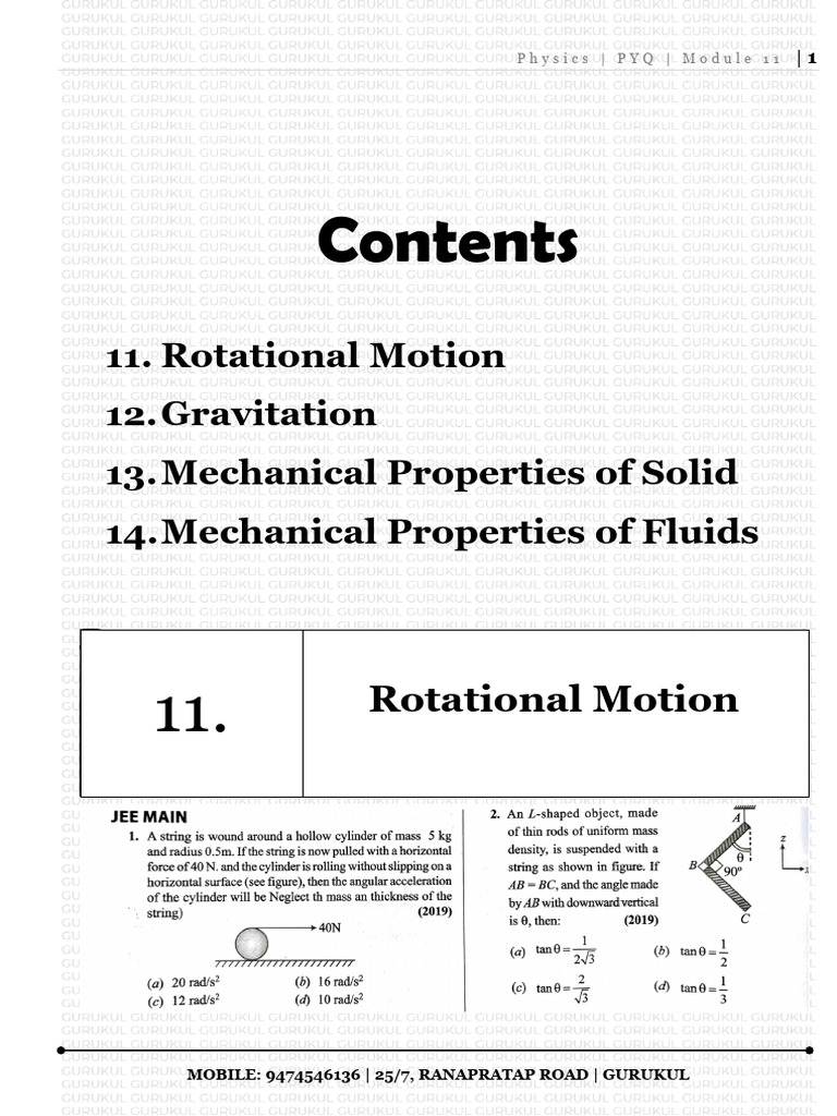 Phy m11 | PDF | Physics | Mechanics