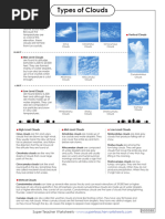 Types of Clouds Identification Worksheet | PDF
