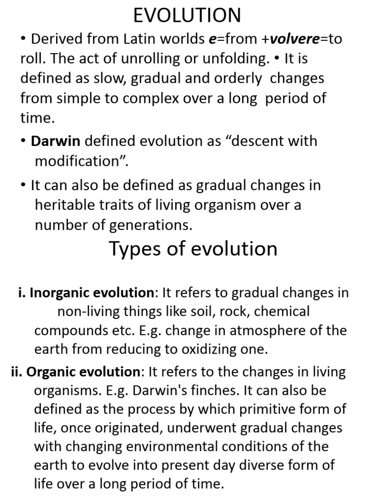 Evolution | PDF | Embryo | Evolution
