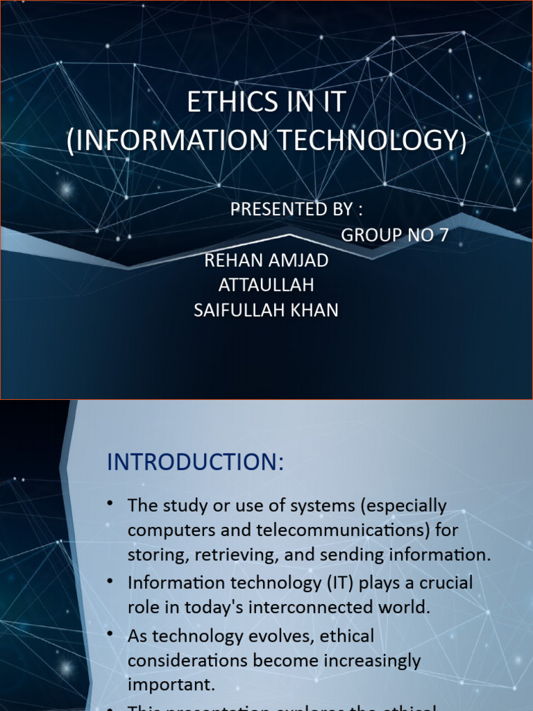 Ethics in It | PDF | Artificial Intelligence | Intelligence (AI ...