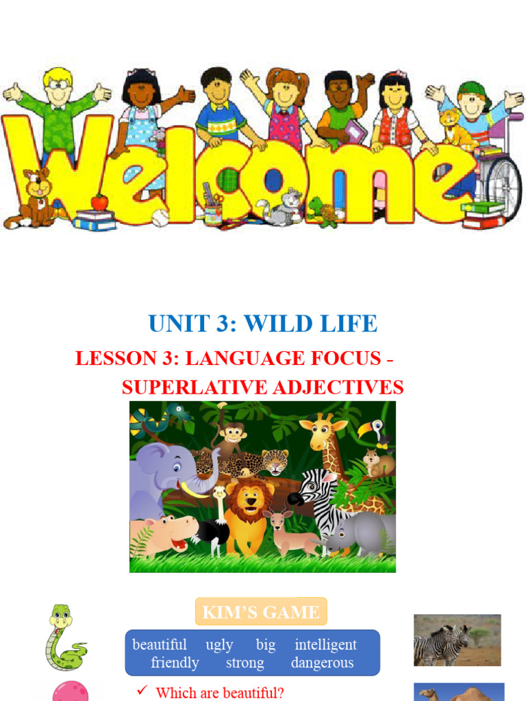 Unit 3 - Lesson 3 - Superlative Adjectives FP6 | PDF | Adjective | Language Families