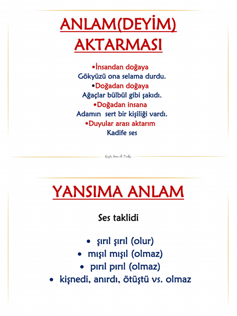 Söz Anl 2.böl | PDF