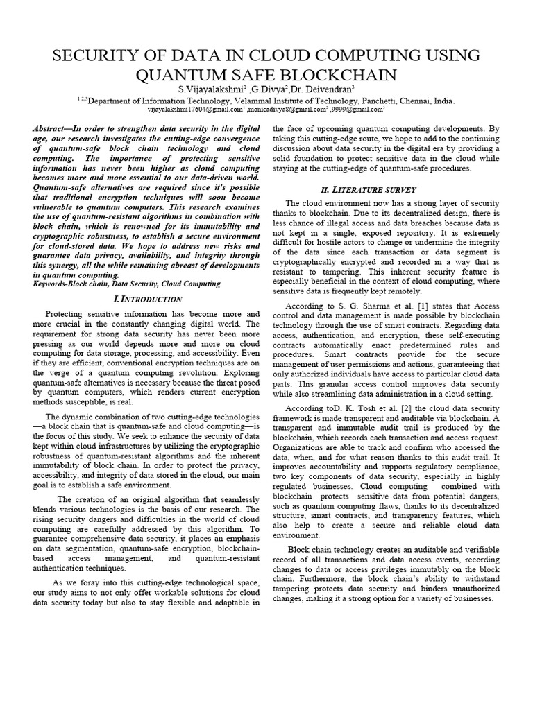 RESERACH PAPER | PDF | Security | Computer Security