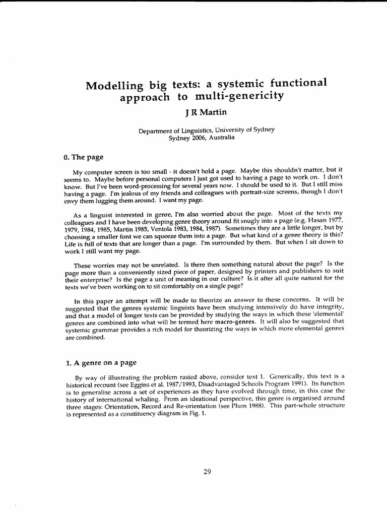 Martin - 1994 | PDF | Linguistics | Human Communication