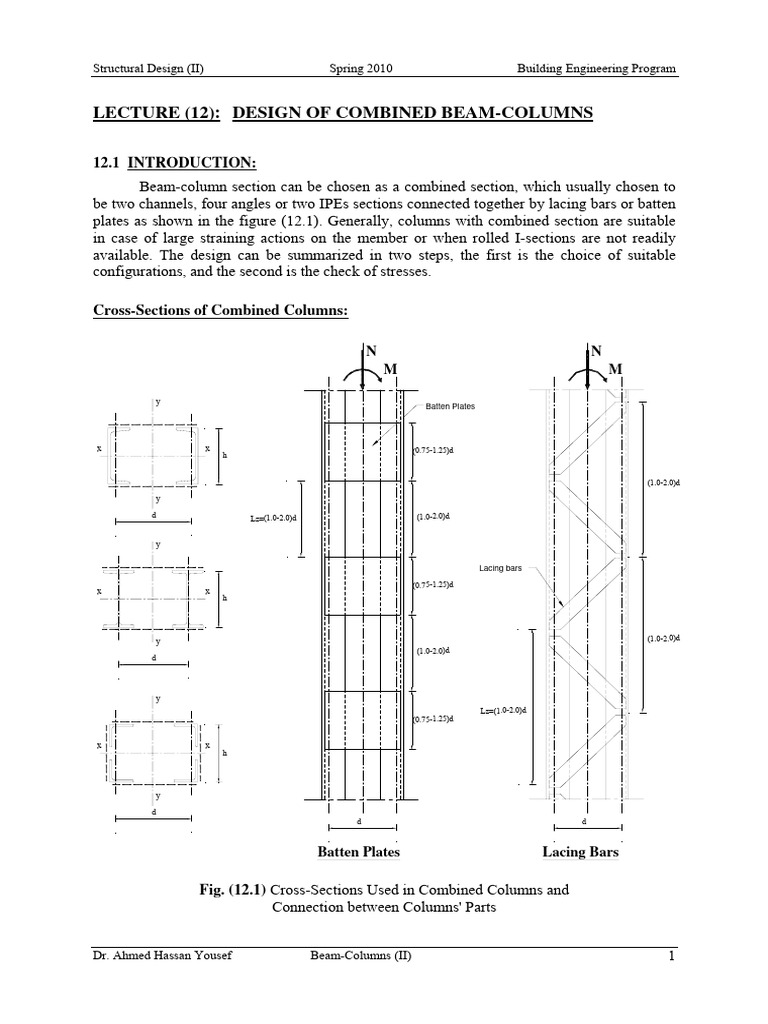 Lecture 12 Built-Up Columns | PDF | Stress (Mechanics) | Column Lecture 12 Built-Up Columns | PDF | Stress (Mechanics) | Column