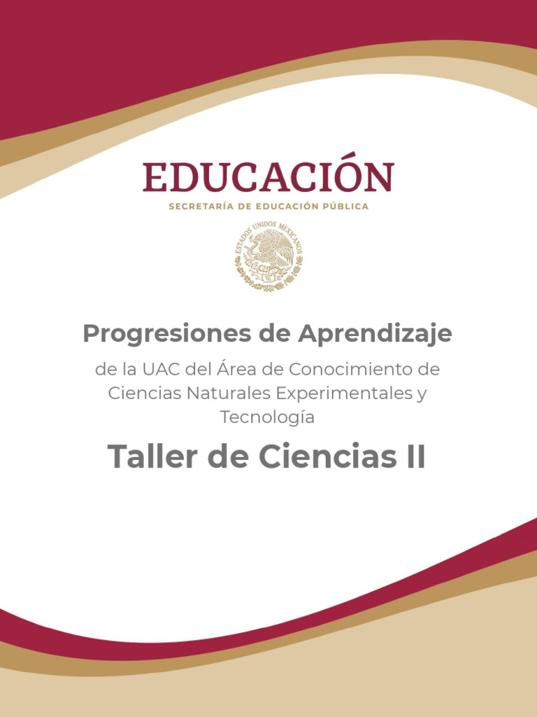 Taller de Ciencias II - Progresiones de Aprendizaje | PDF | Conocimiento | Método científico