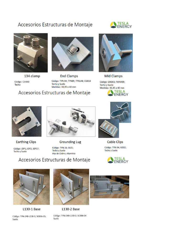Presentación VG EERR 2.4 FV Catálogo - Estructuras de Montaje | PDF