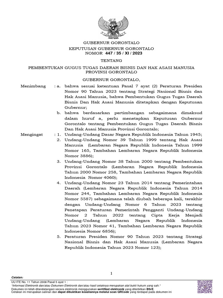 SK NO. 447 Oke | PDF