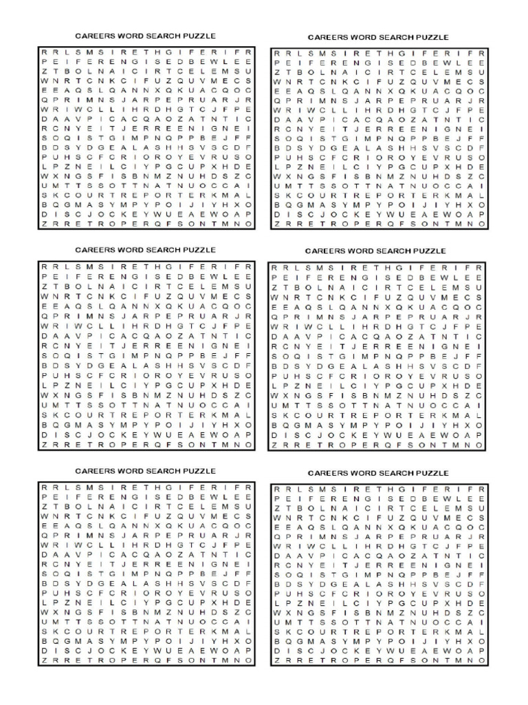career puzzle | PDF
