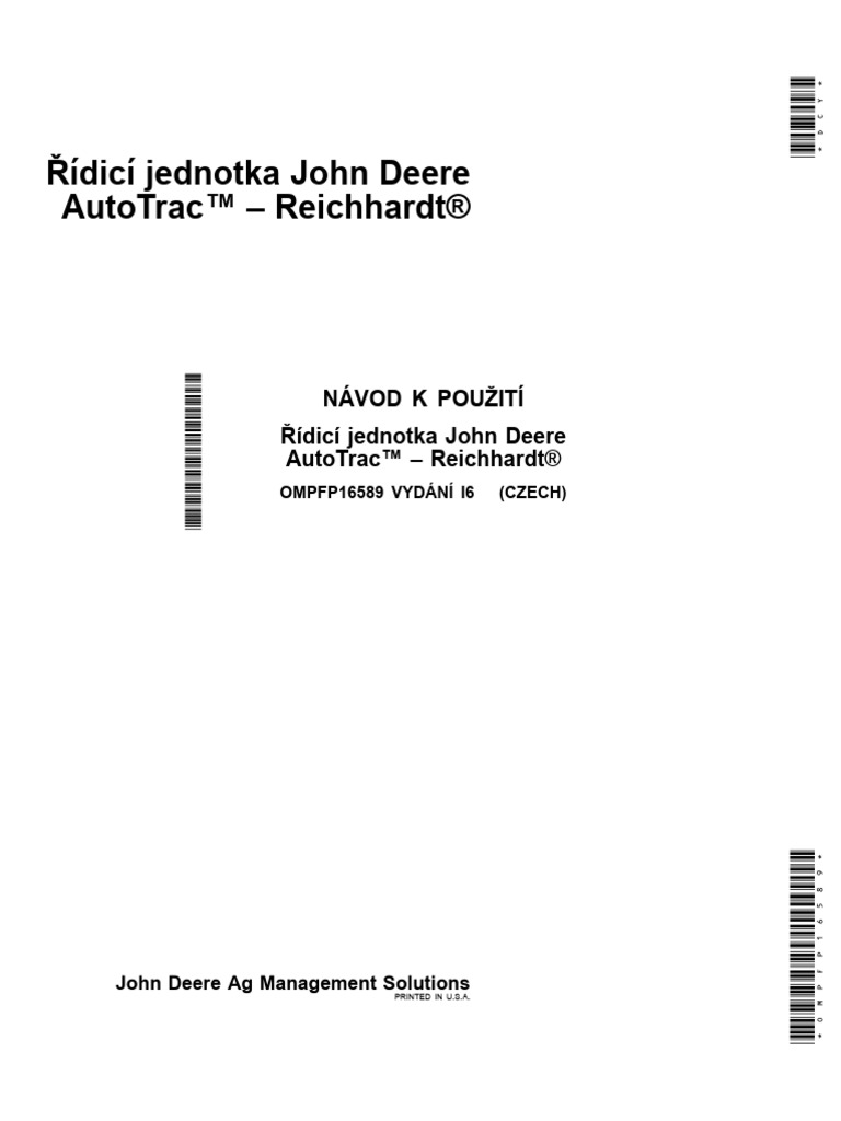 Reichard Operation Manual CZ | PDF