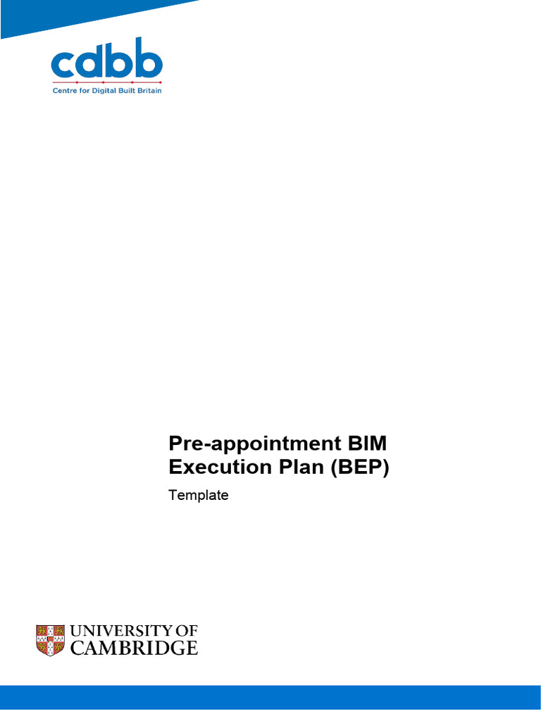 Pre-Appointment BIM Execution Plan Template | PDF | Building ...