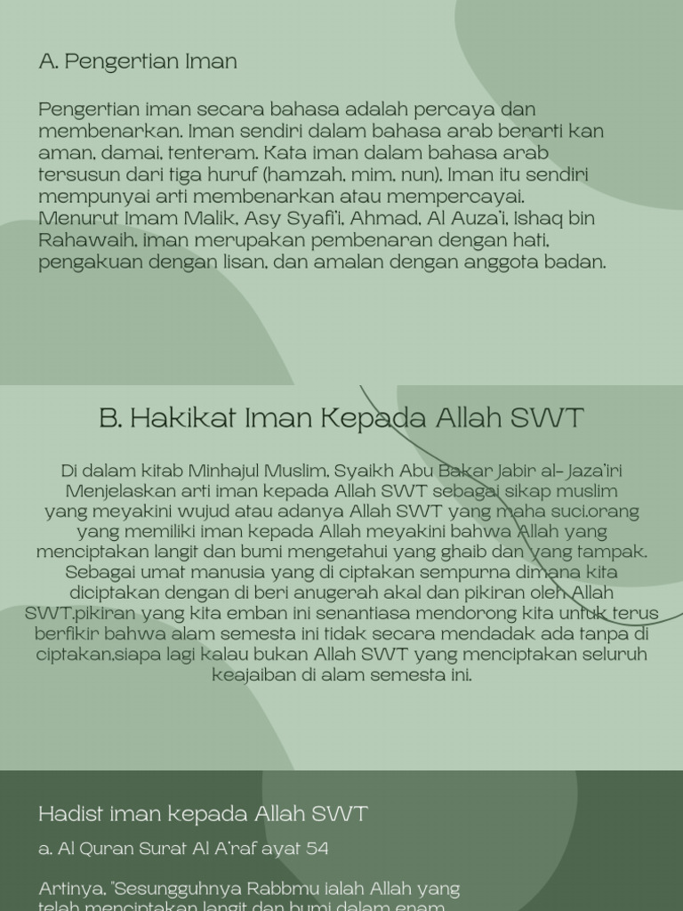 PPT IMAN | PDF