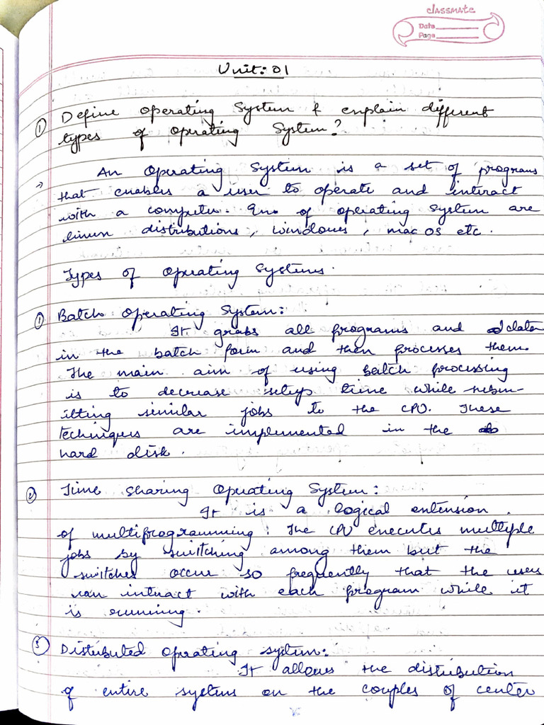 Os Unit 1 Pdf