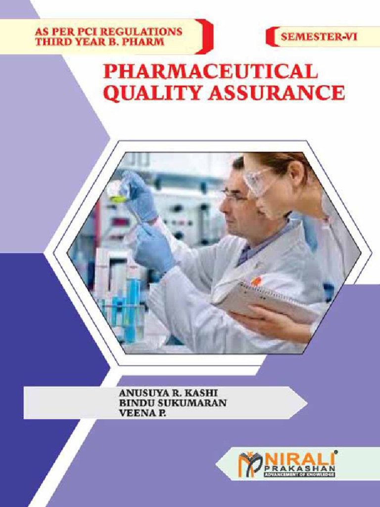 Pharmaceautical Quality Assurance (Nirali Prakashan) | PDF | Food And ...
