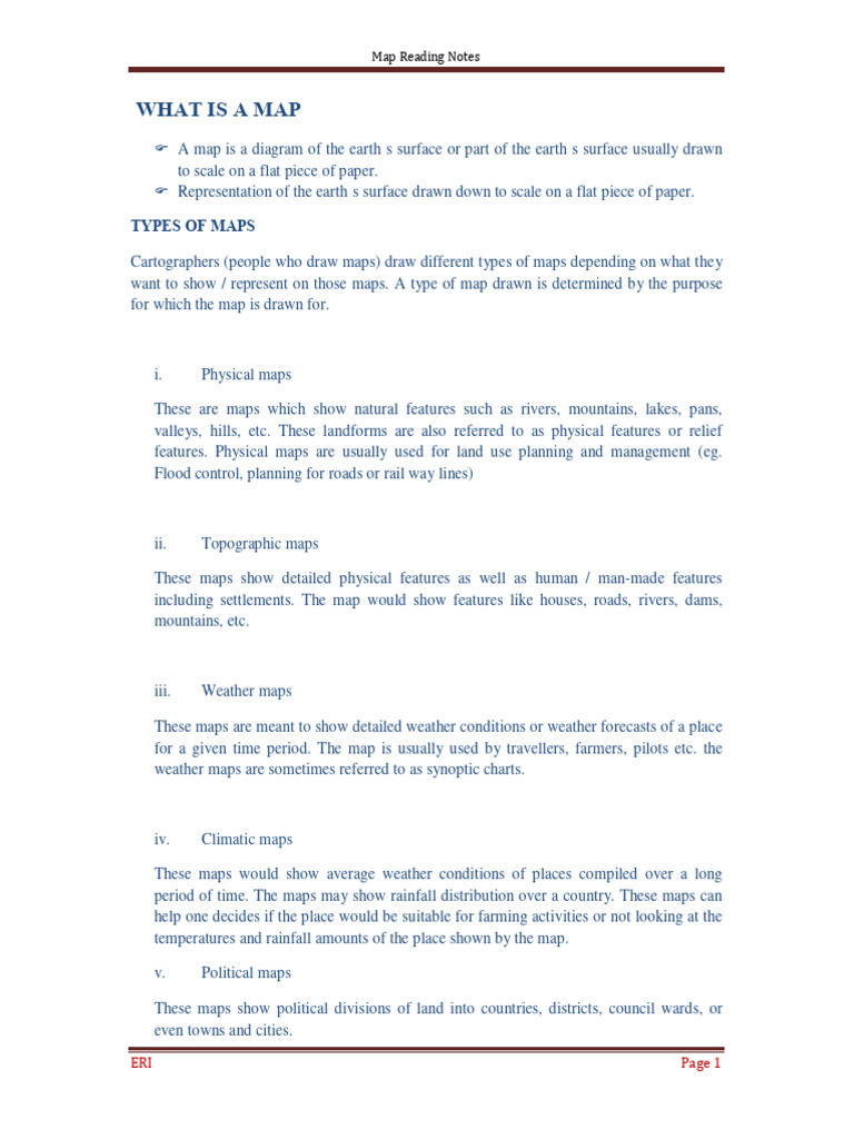 What Is A Map | PDF | Map | Area