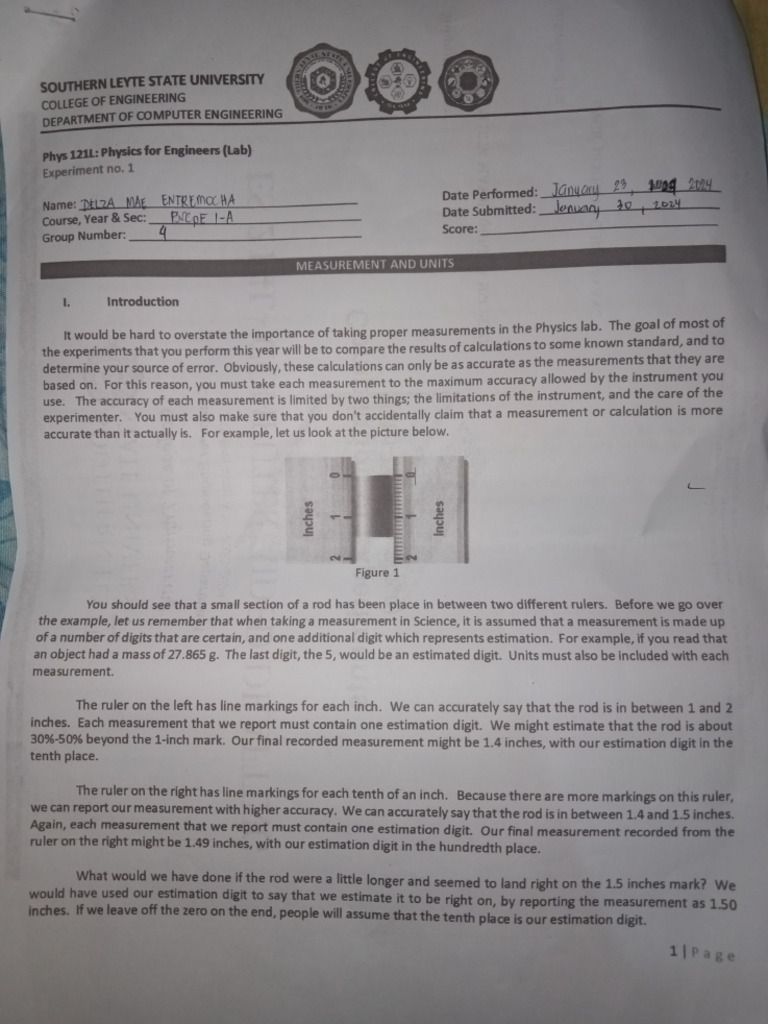 Entremocha Exp1 Measurement | PDF