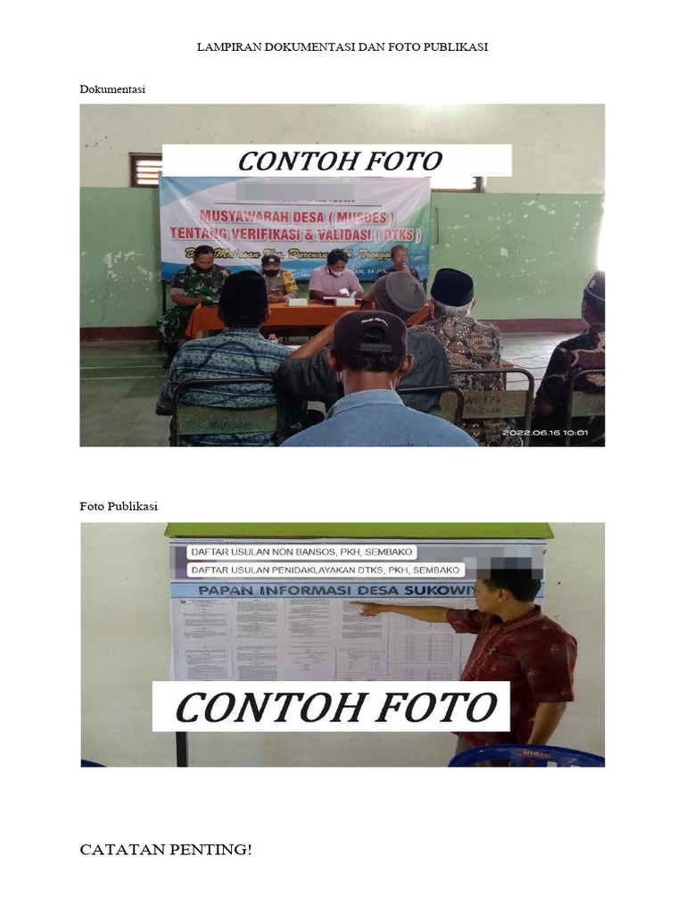Lampiran Foto Dan Dokumentasi | PDF