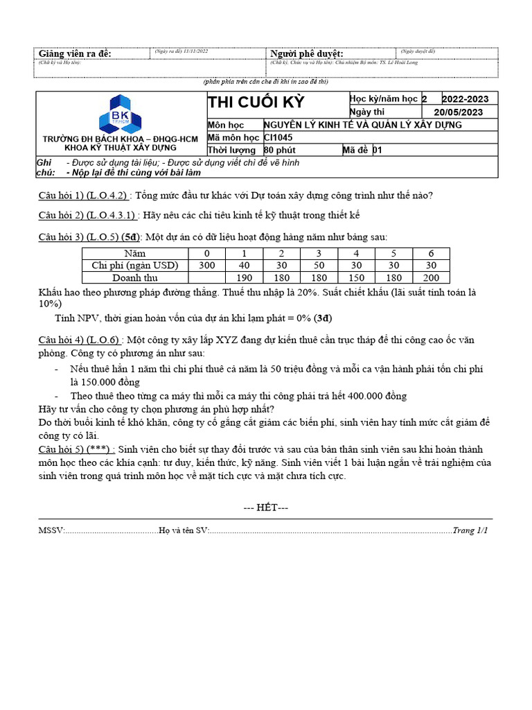 2023 Dethi KTXD Tham Khao Duc Anh | PDF