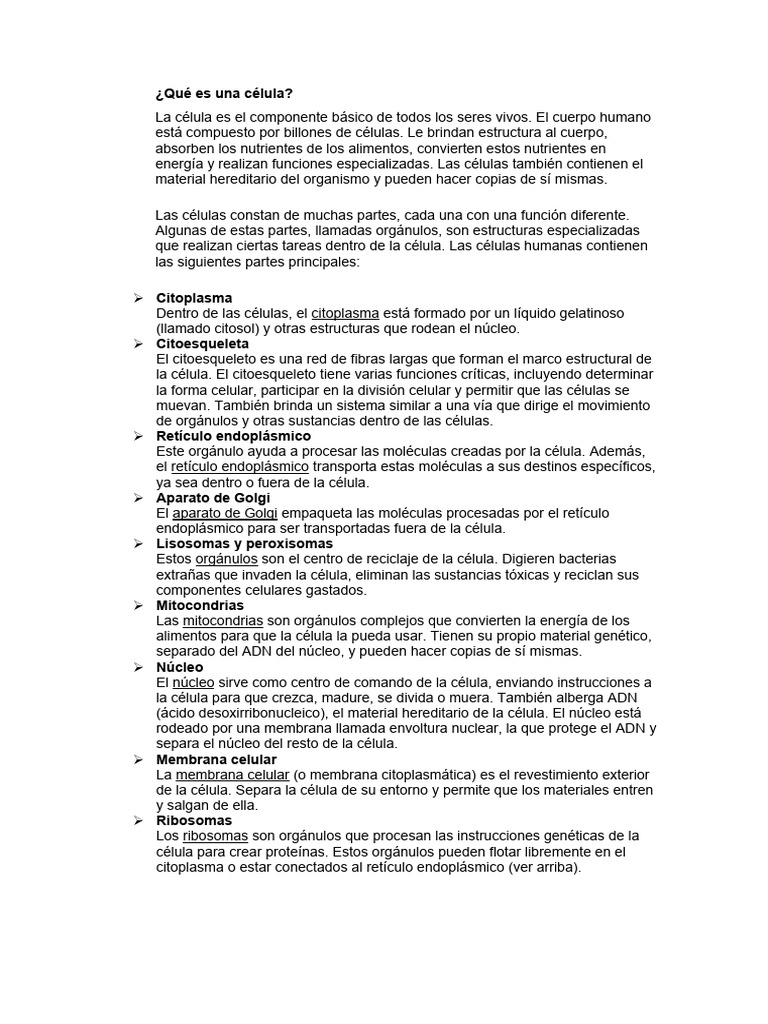 Cara de Moco | PDF | Citoplasma | Biología Celular)