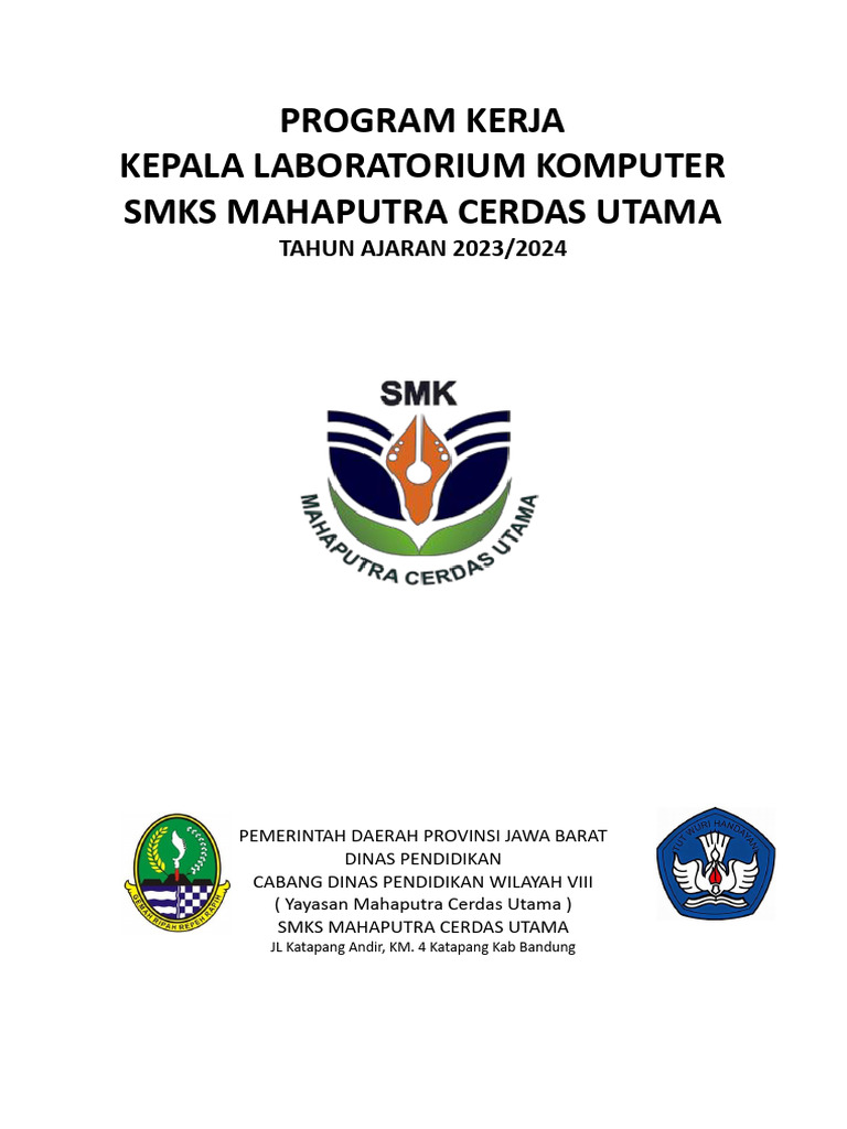 Program Kerja Kepala Lab 2023-2024 | PDF | Komputer