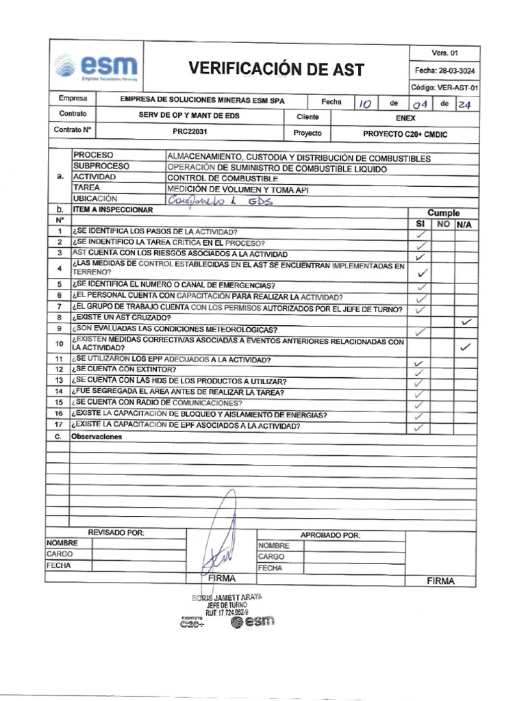 Verificación de Ast | PDF