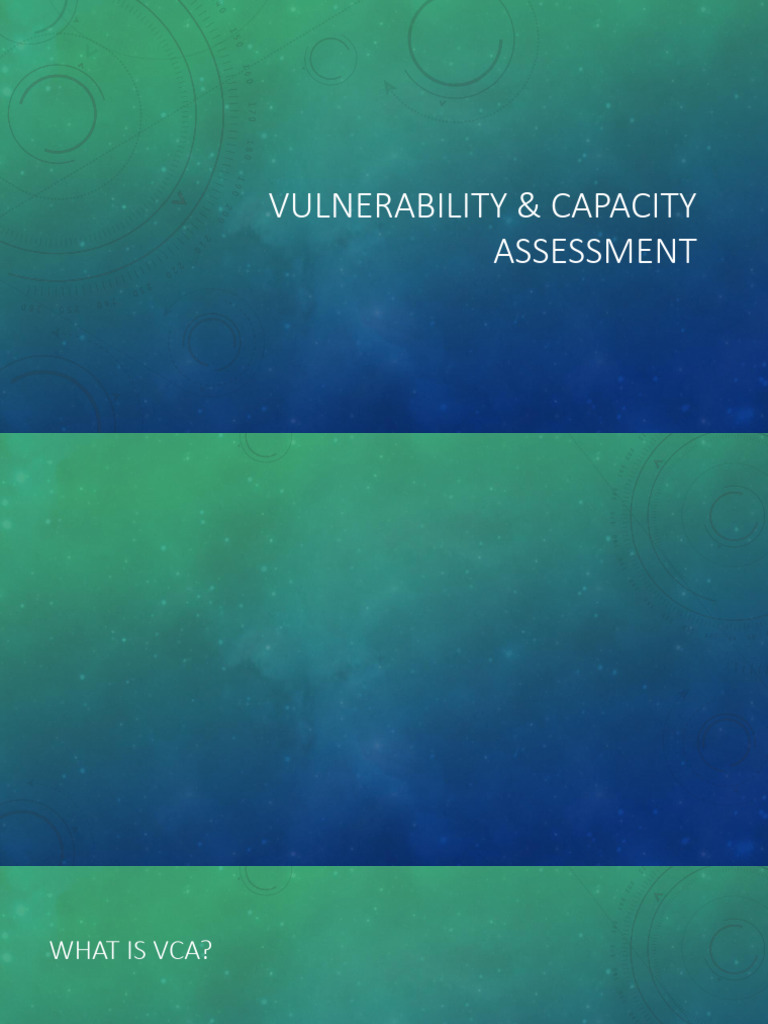 Vulnerability and Capacity Assessment | PDF | Hazards | Vulnerability