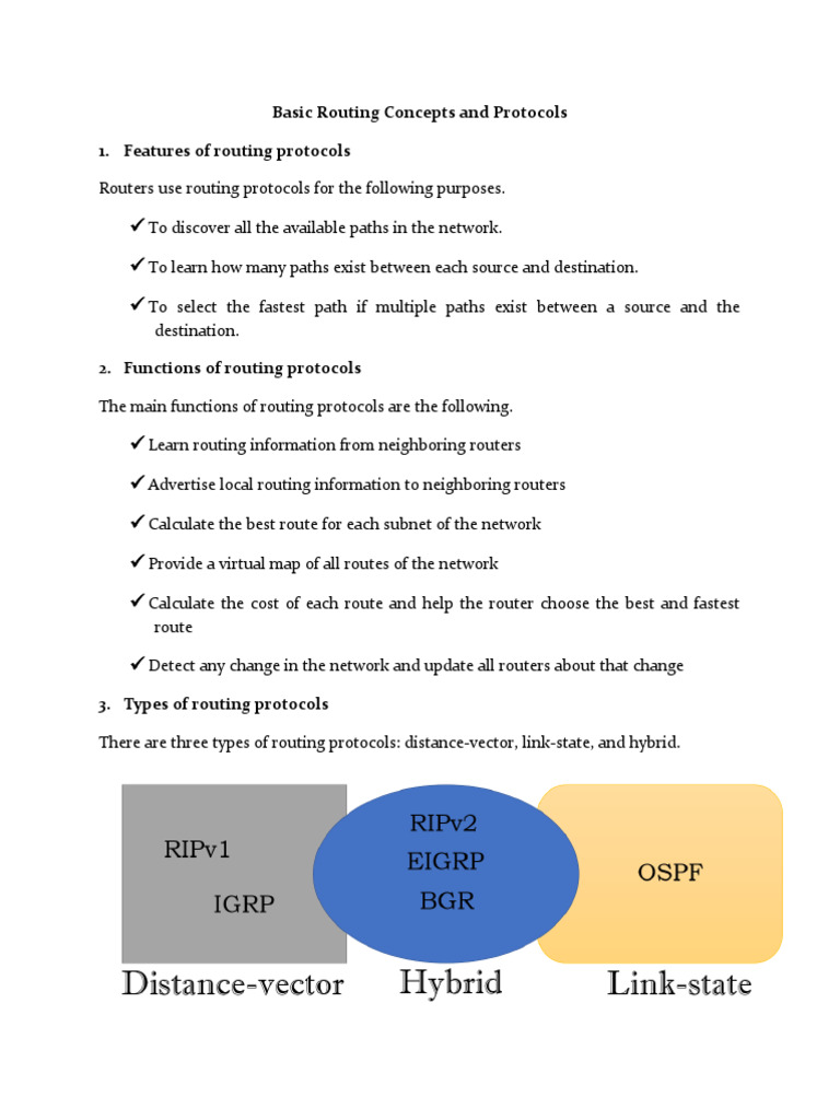 Basic Routing Concepts and Protocols | PDF | Routing | Osi Model Basic Routing Concepts and Protocols | PDF | Routing | Osi Model