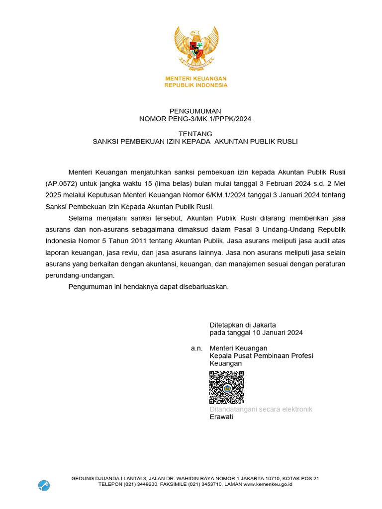 Kasus Kantor Akuntan Publik (KAP) Amir Abadi Jusuf RSM Indonesia | PDF Kasus Kantor Akuntan Publik (KAP) Amir Abadi Jusuf RSM Indonesia | PDF