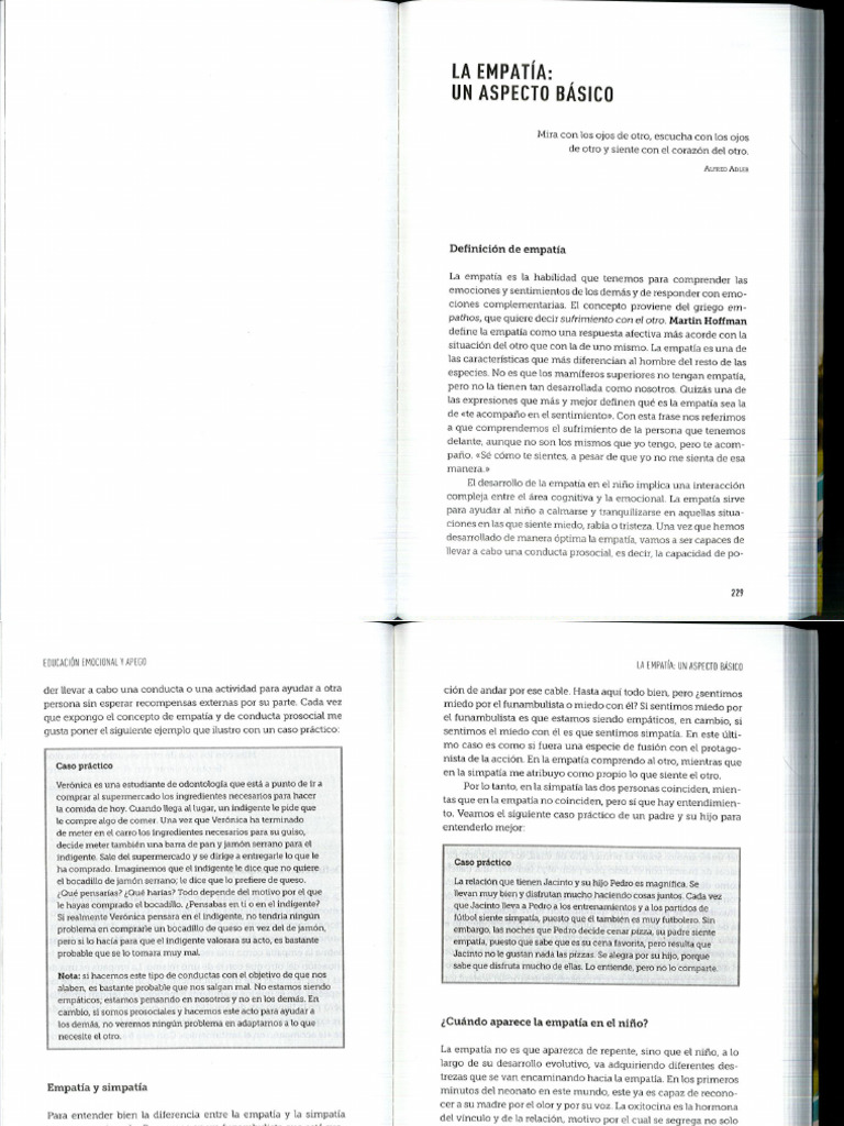 Guerrero EDUCACION EMOCIONAL Y APEGO Cap Empatía 116-121-1 | PDF