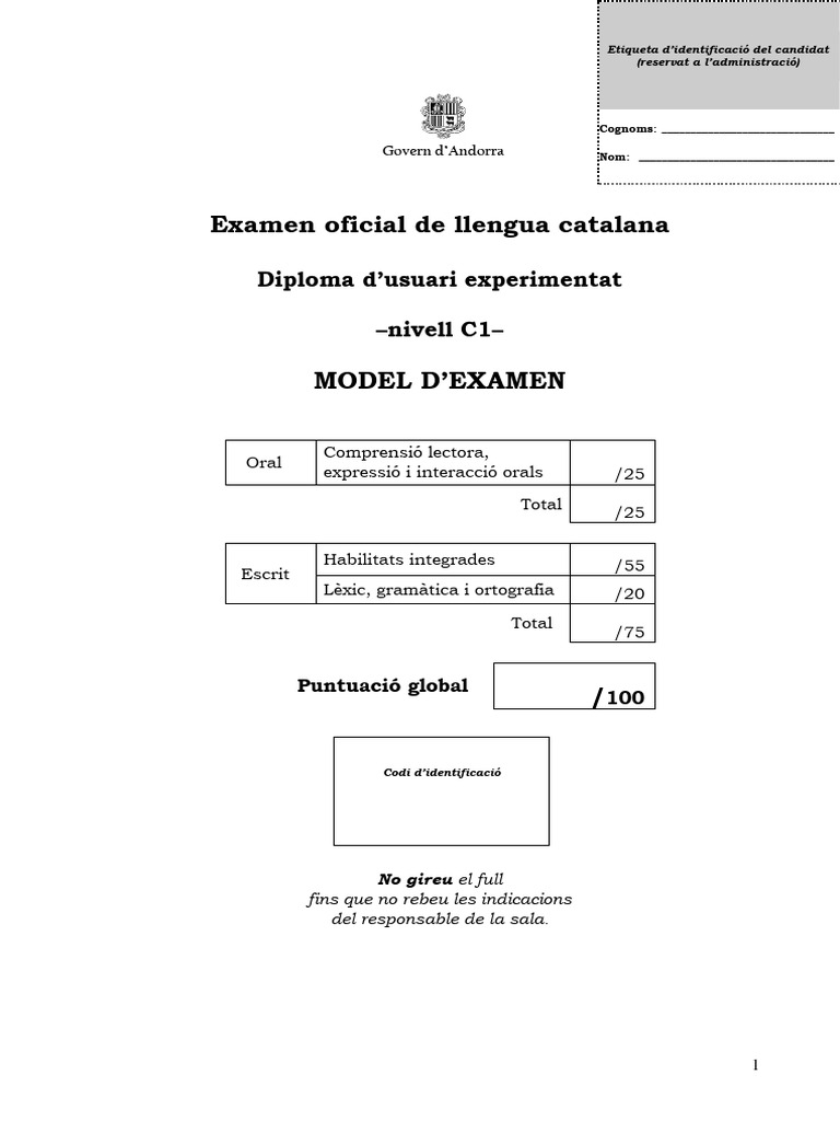C1 Examen | PDF