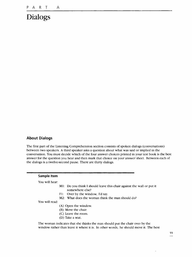 Part A. About Dialog | PDF | Verb | Question