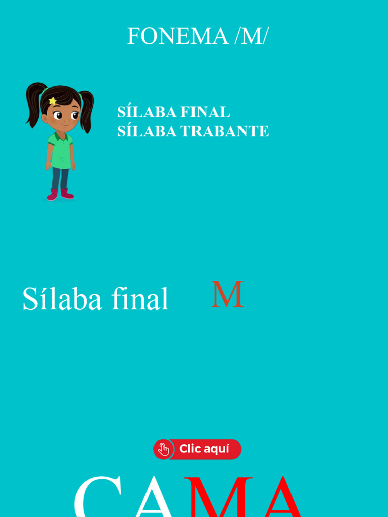 Sílaba Final y Fonema M | PDF
