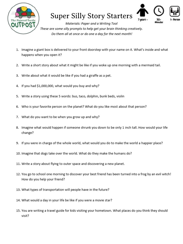 super_silly_story_starters | PDF