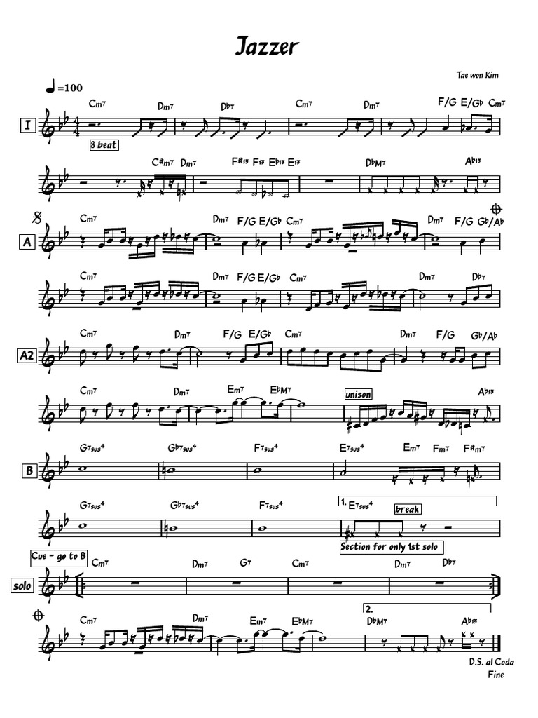 Jazzer Leed Sheet | PDF