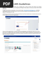 NUML LMS Student Guide | PDF | Password | Login