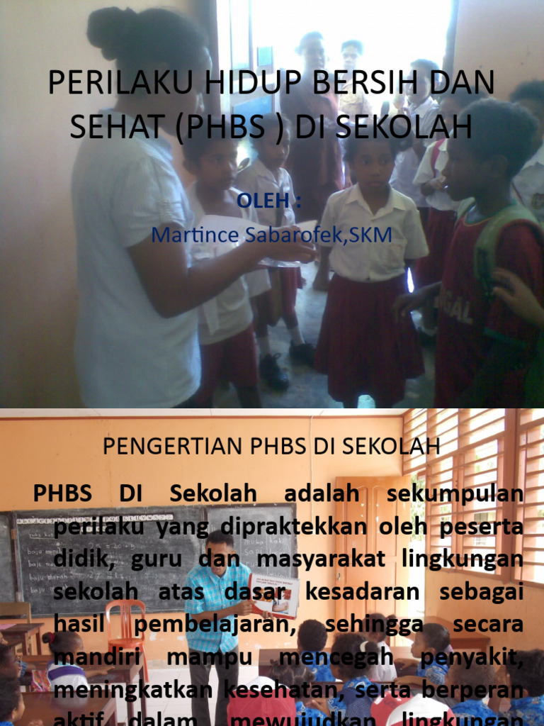 Perilaku Hidup Bersih Dan Sehat Di Sekolah | PDF