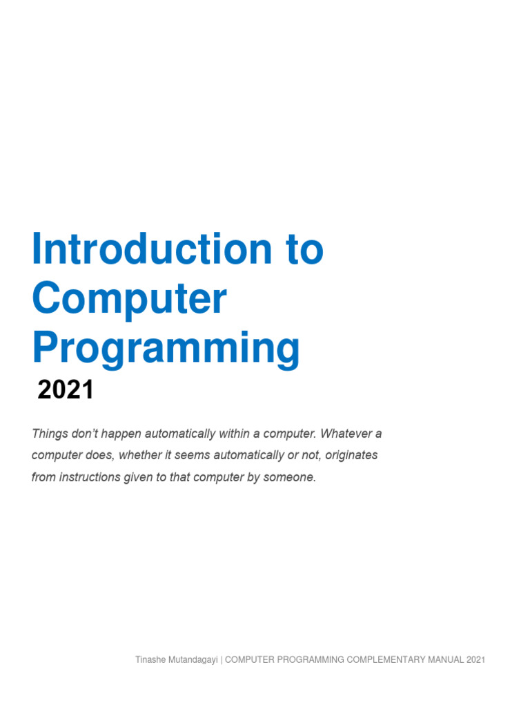 02 Programming Languages Overview | PDF | Data Type | String (Computer ... 02 Programming Languages Overview | PDF | Data Type | String (Computer ...